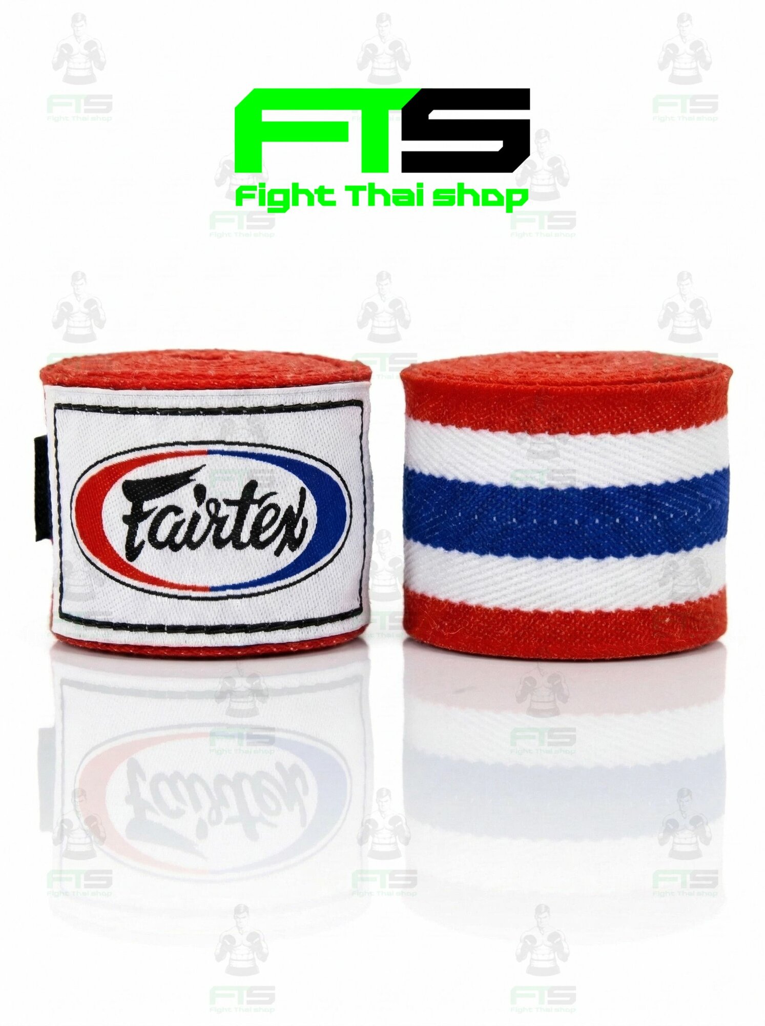 Боксерские бинты Fairtex 4.5 метра тайский флаг HW2