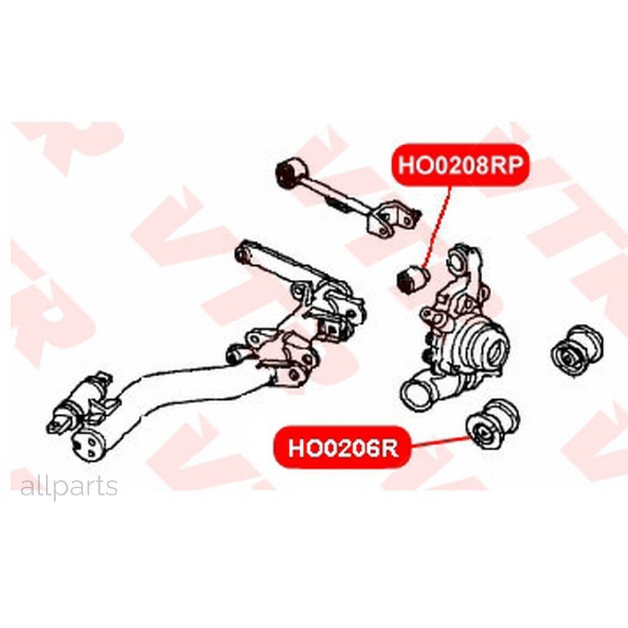 VTR HO0208RP полиуретановый сайлентблок цапфы задней подвески