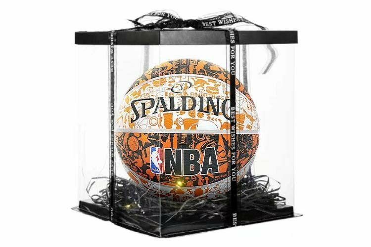 Резиновый баскетбольный мяч унисекс SPALDING Trendy Collection, оранжевый, Size 7, тренировочный