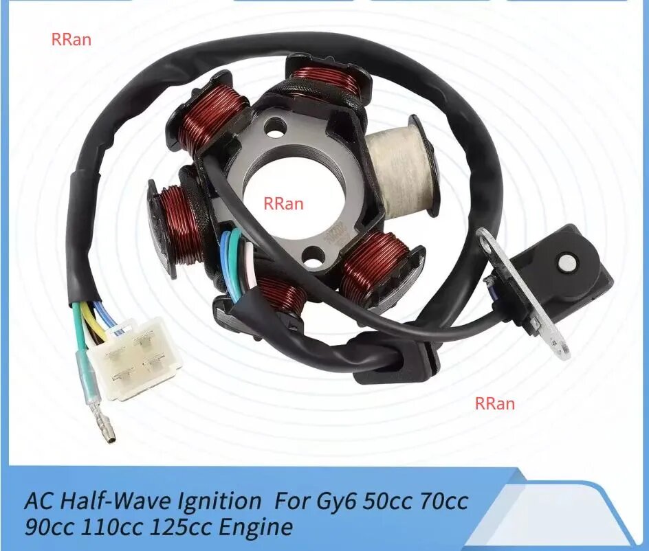 Статор генератора Alpha 50-110cc (6катушек) GY6 AC Half-Wave Ignition