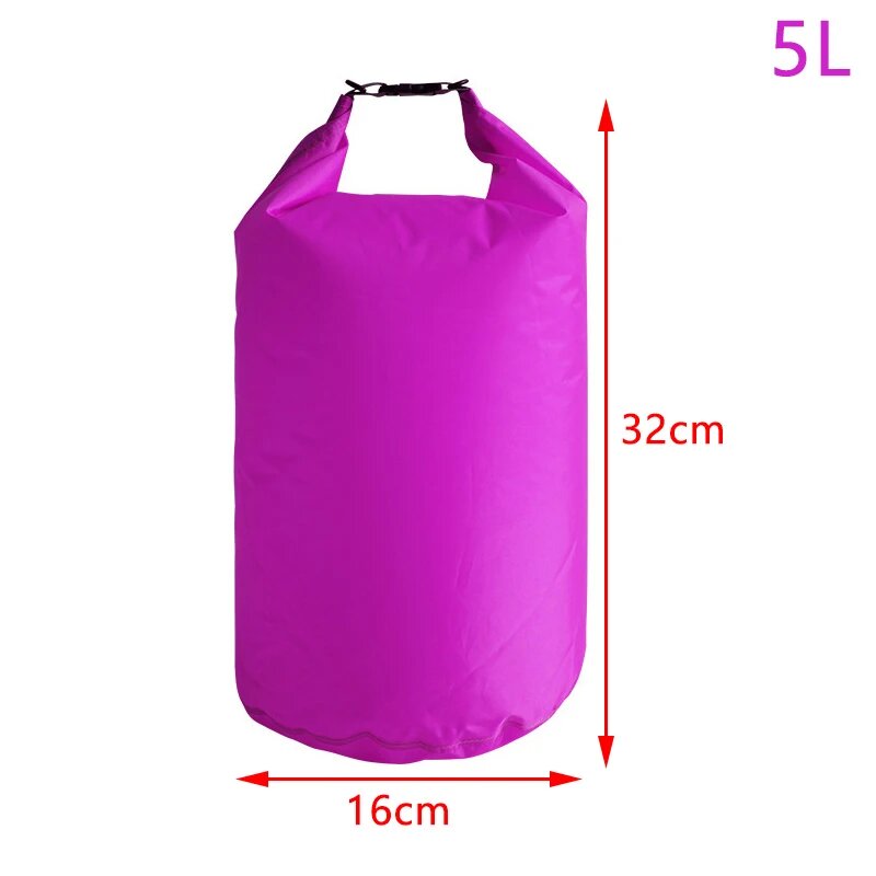 JETTING Водонепроницаемый гермомешок 5Л/10Л Фиолетовый, 5L Purple