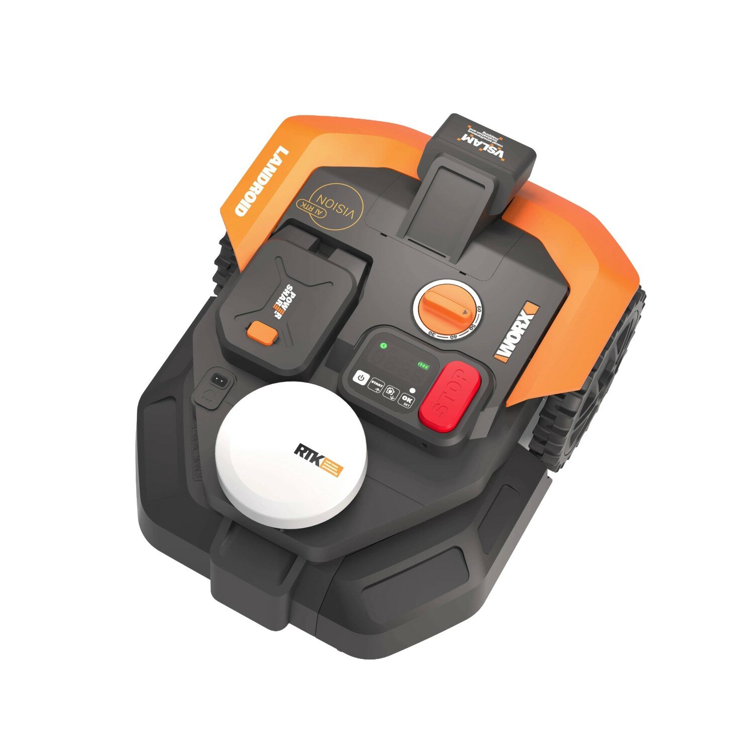 Робот-газонокосилка Worx Vision Cloud M650 WR205E, без провода, до 650 м², Wi-Fi, интеллектуальная камера