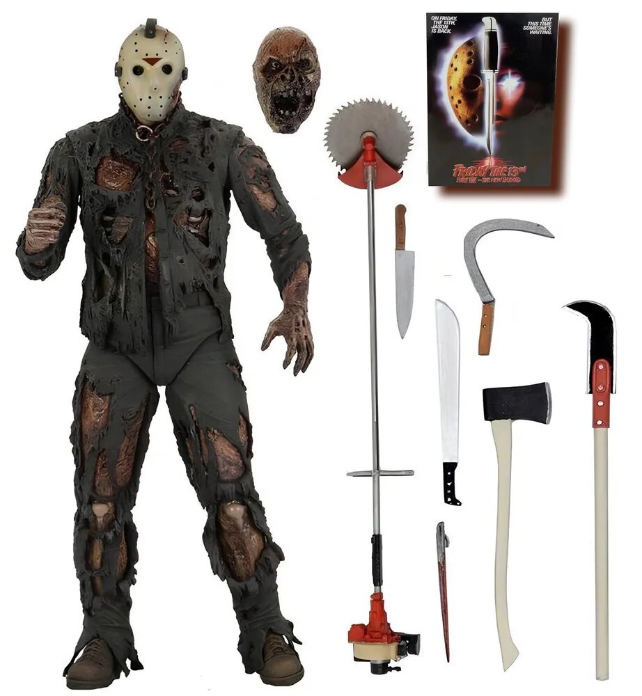 Фигурка Пятница 13-е Новая кровь, Джейсон Вурхиз / Friday The 13th part VII the new blood, Jason Voorhees (16см) оригинал