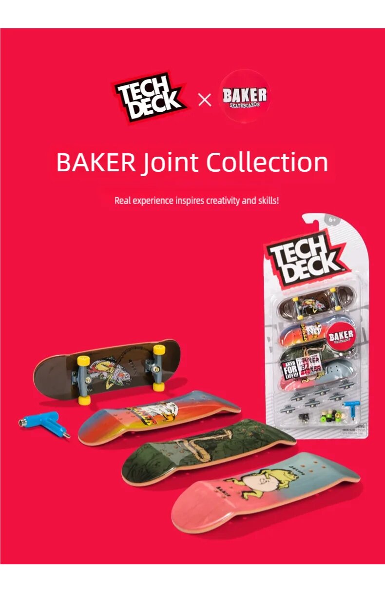 Tech Deck x Global Skateboarding Brand Limited Edition фингерборд Красный