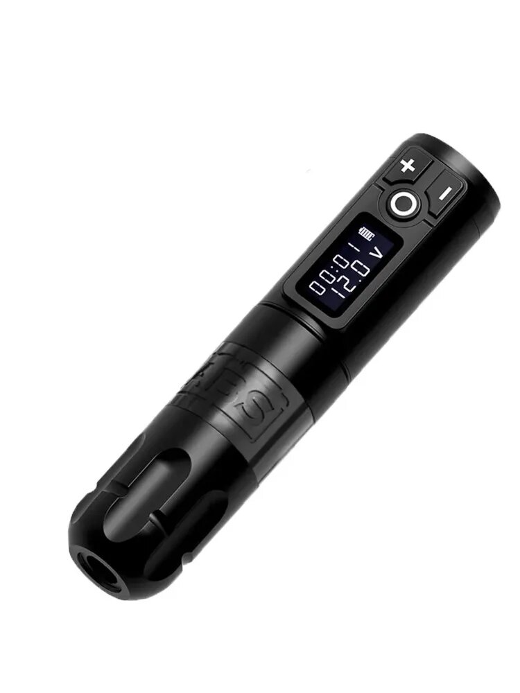 Беспроводная тату Машинка ABS Ambition Soldier Black Черный