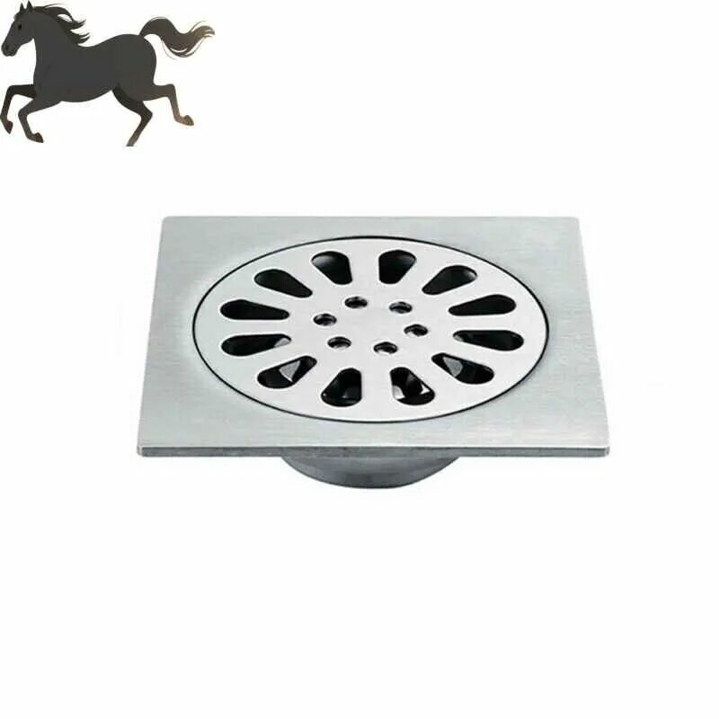 Квадратный слив для душа, слив в полу, простая установка, сетка, идеальный размер, съемная крышка, легкая очистка, ванная комната