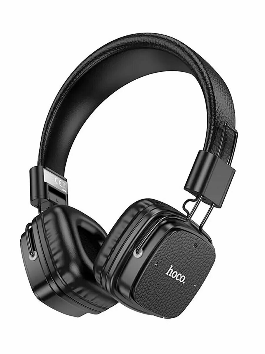 Наушники беспроводные Hoco W56 с микрофоном/ Полноразмерные/ Накладные/ Bluetooth 5.4/ Черный