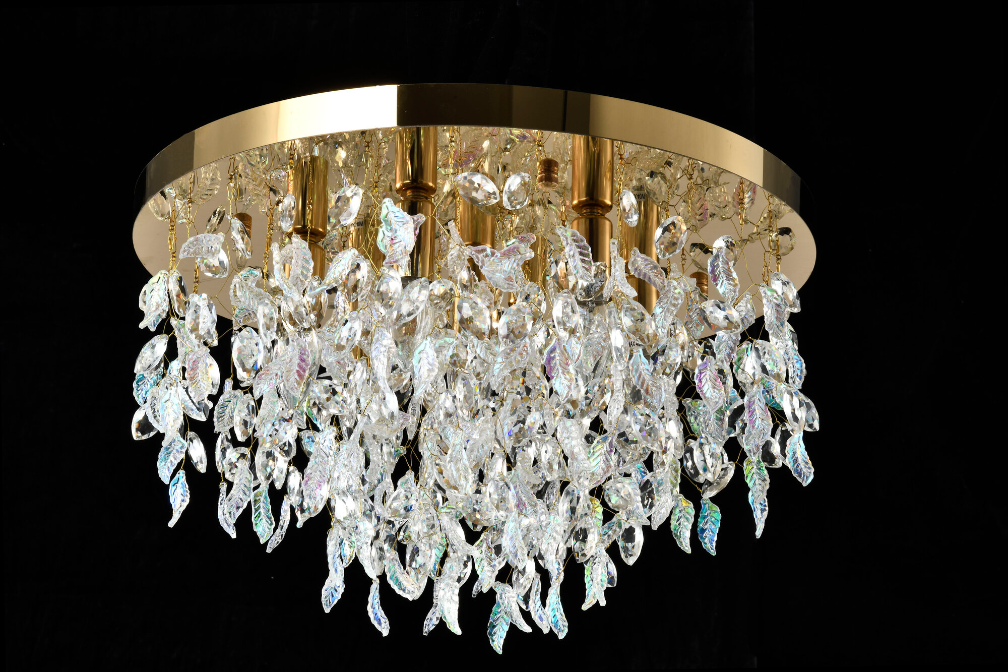Люстра хрустальная, потолочная для всех видов помещений и потолков