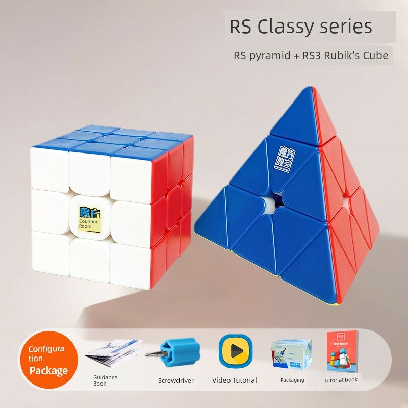 Демоническая культура Maglev RS Пирамида Кубик Рубика Магнитная версия Треугольный соревнования Треугольная игрушка