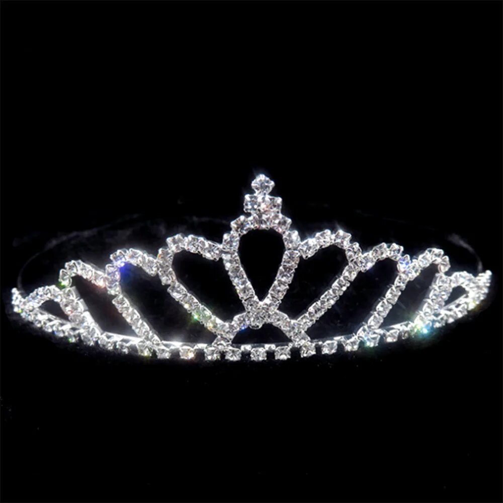 Тиара для волос с горным хрусталем, Metal color: 12