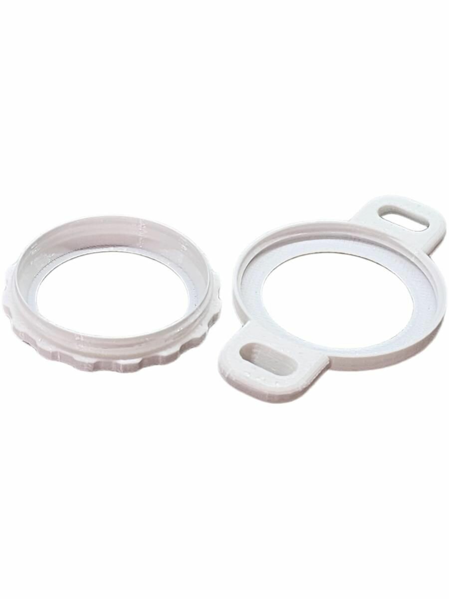 Чехол для трекера AIRTAG на ошейник шириной 10мм (белый)