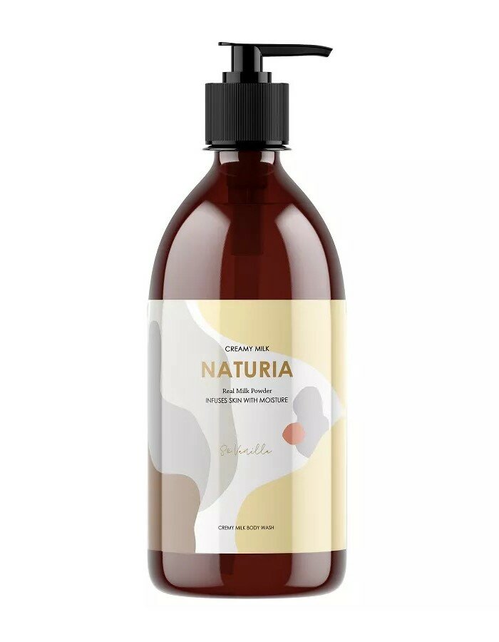 [NATURIA] Гель для душа ваниль Creamy Milk Body Wash So vanilla, 750мл