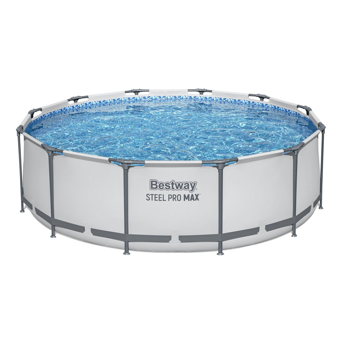 Бассейн каркасный Bestway Steel Pro Max 56418 серый, 366х100 см, 9150 л
