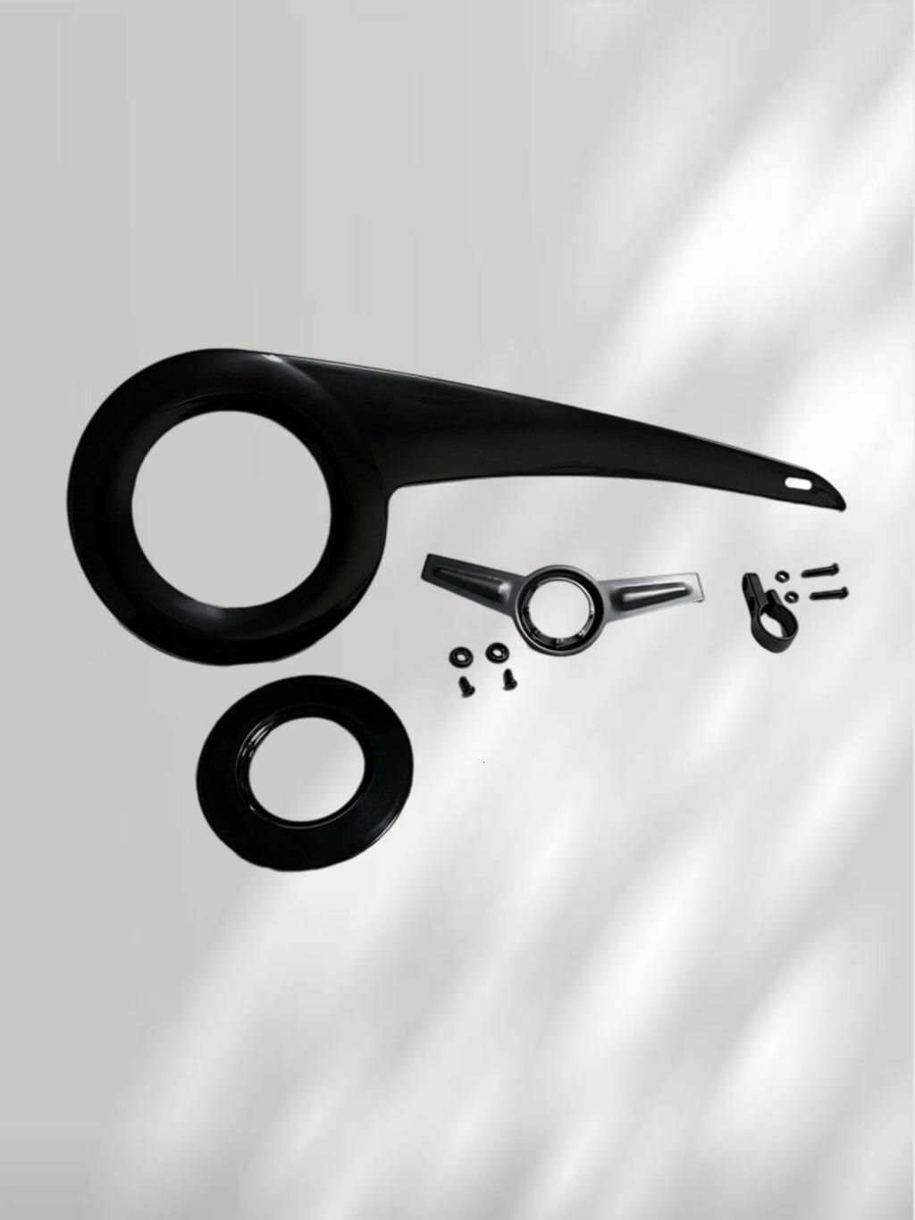 Водонепроницаемый пылезащитный кожух цепи для велосипеда, Черный