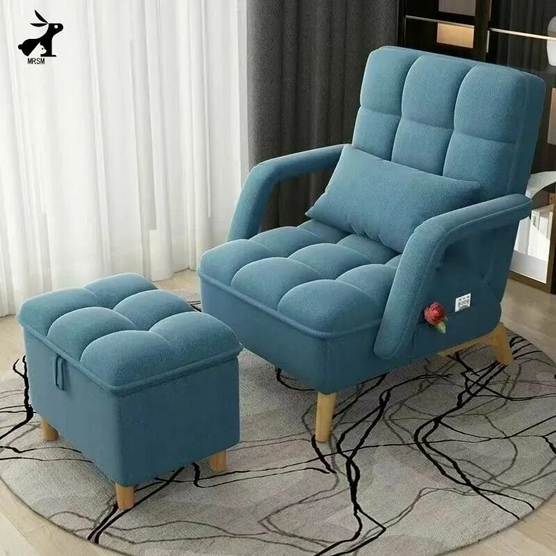 Прямой диван, механизм Юниор, На пол, 58х60х93 см, лазурный