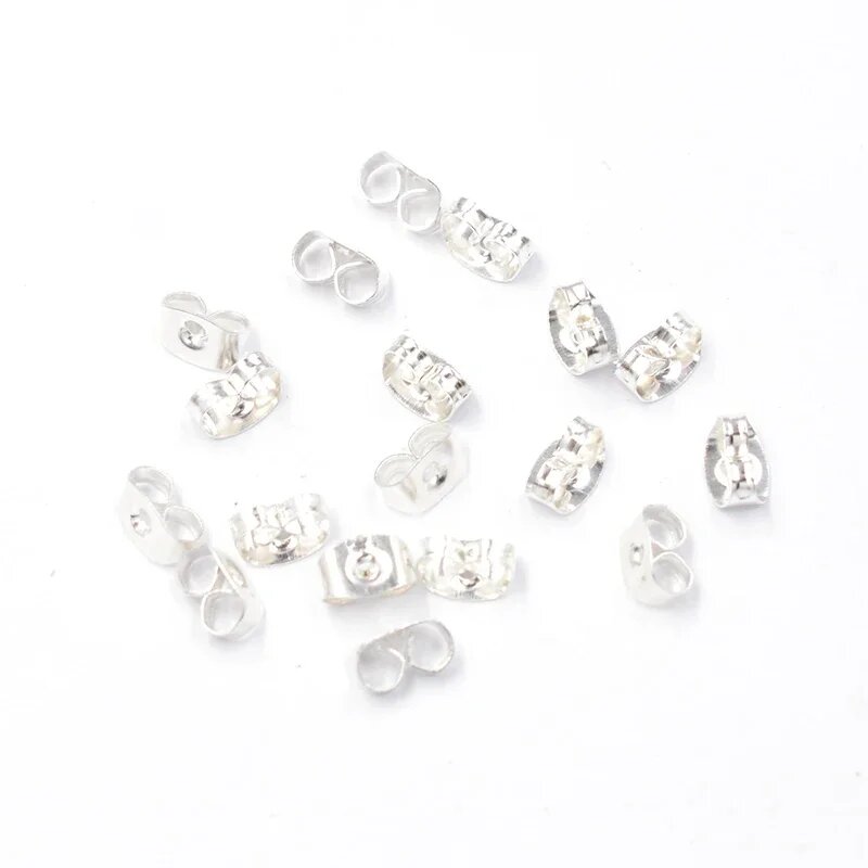 500 шт./лот-100 шт./лот, мягкие силиконовые резиновые серьги, задние стопоры для сережек-гвоздиков, аксессуары для самостоятельного изготовления ювелирных изделий, оптовая продажа