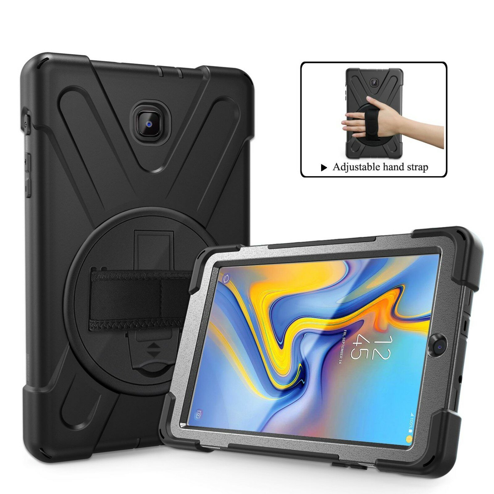 Чехол MyPads для Samsung Galaxy Tab S2 9.7" SM-T810/T813/T815/T819 с плечевым ремнем и вращающейся рукояткой 360°