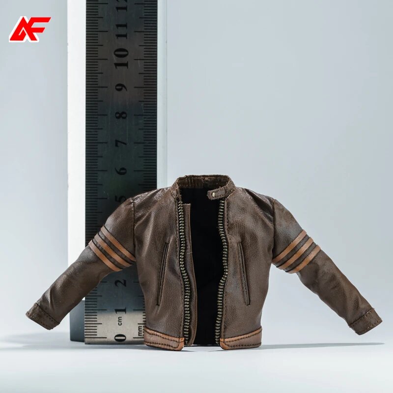 Кожаная куртка Wolfman Logan 1/12, brown vintage ver.