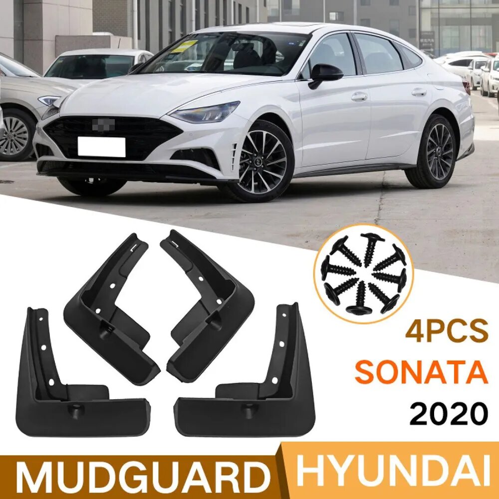 Крыло для автомобиля, арт. Подходит для Hyundai Sonata Брызговики 2020 черное