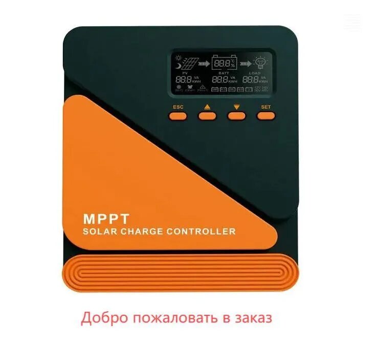 MPPT 60A Контроллер солнечного заряда 12/24V автоматический для LiFePO4, 100VOC, максимальное входное напряжение солнечной батареи — фото 1