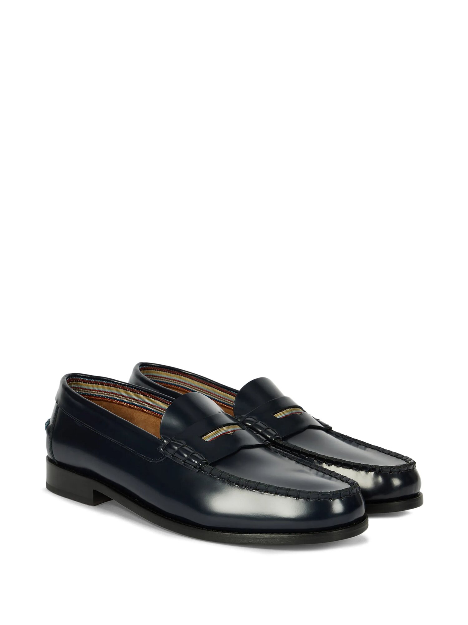 Лоферы Paul Smith Lido leather loafers, размер 10, синий — фото 1