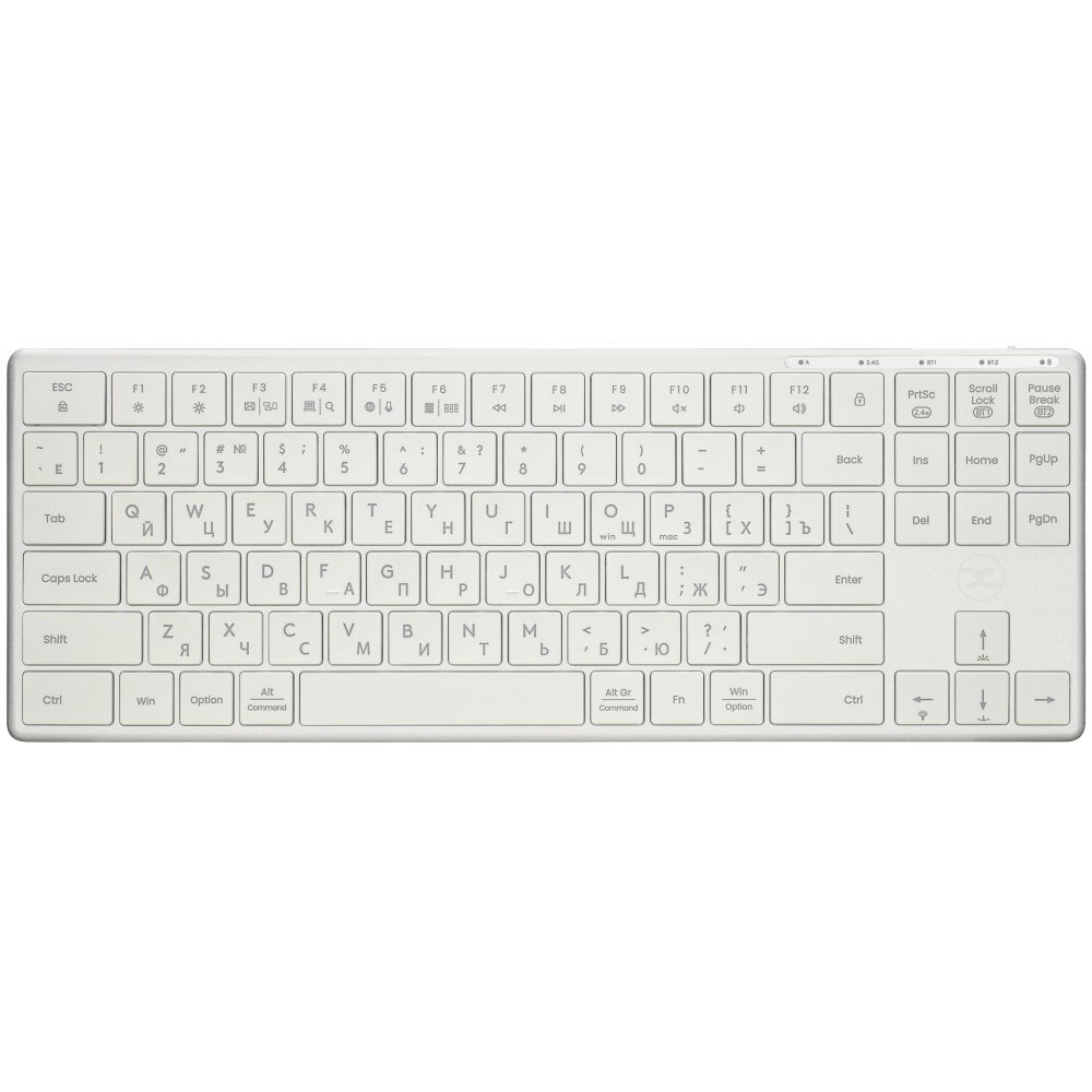 Беспроводная ультратонкая клавиатура xGhost Blade TKL светло-серый XG-BLADE-TKL-WS