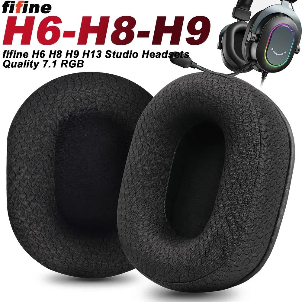 Амбушюры Fifine H6 H8 H9 H13 H16 High Quality 7.1 Протеиновая кожа и пена с эффектом памяти