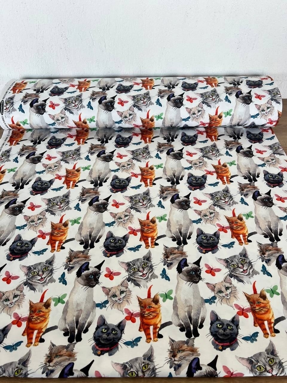 Ткань Дак (Duck), хлопок с водоотталкивающей пропиткой, отрез 1 метр.