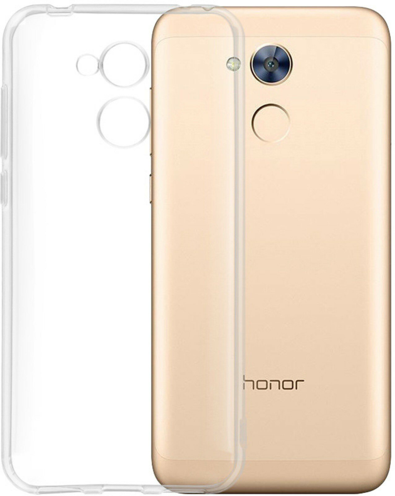 Чехол-бампер MyPads Tocco для Huawei Honor 6A прозрачный ультра-тонкий силиконовый