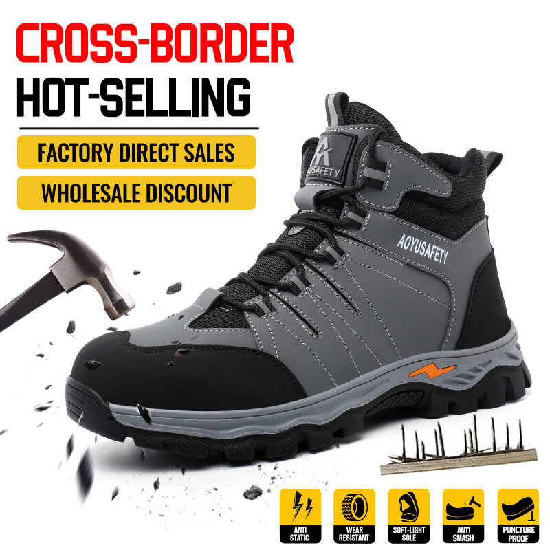 Мужские диэлектрические ботинки защитная обувь 6 кв искусственная замша композитный носок все сезоны для электриков и строителей