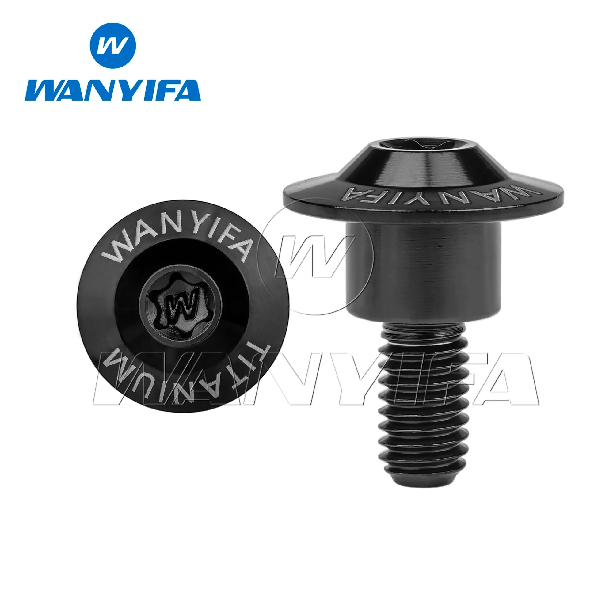 Титановые болты Torx Wanyifa M5/M6x11-22 мм Black, M6x18 D18 d10 H7