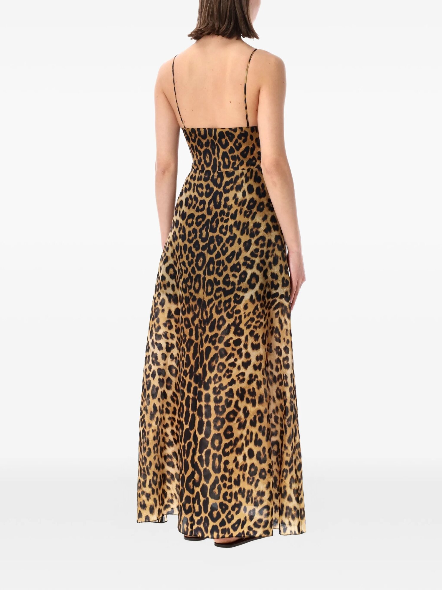 Платье Alberta Ferretti Leopard-print dress, размер 42 — фото 1