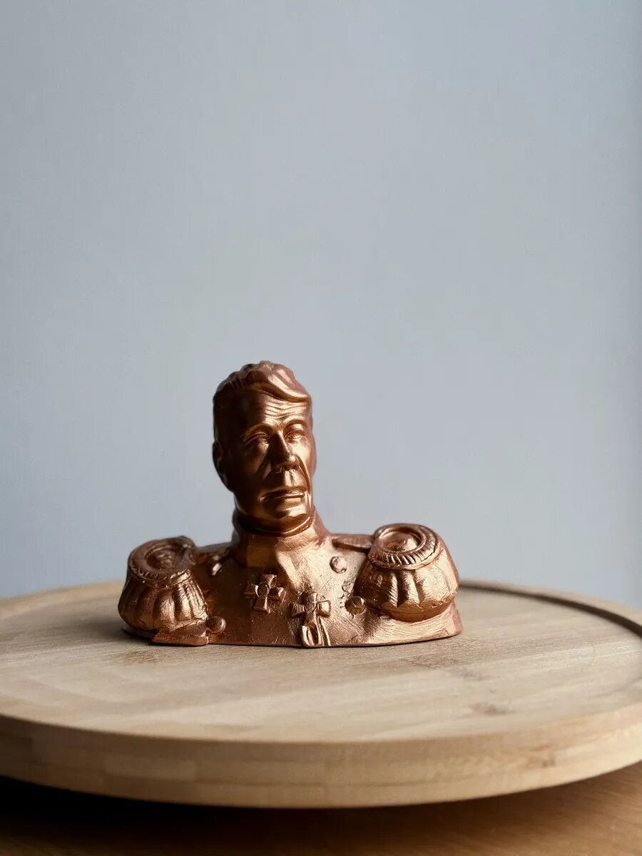 Статуэтка Иван Крузенштерн, 10 см, из гипса, ручная работа, в цвете — фото 1