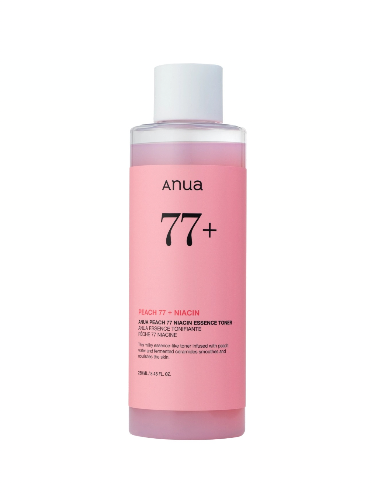 Тонер-эссенция с персиком для гладкой и сияющей кожи Anua Peach 77 Niacin Essence Toner, 250 мл.