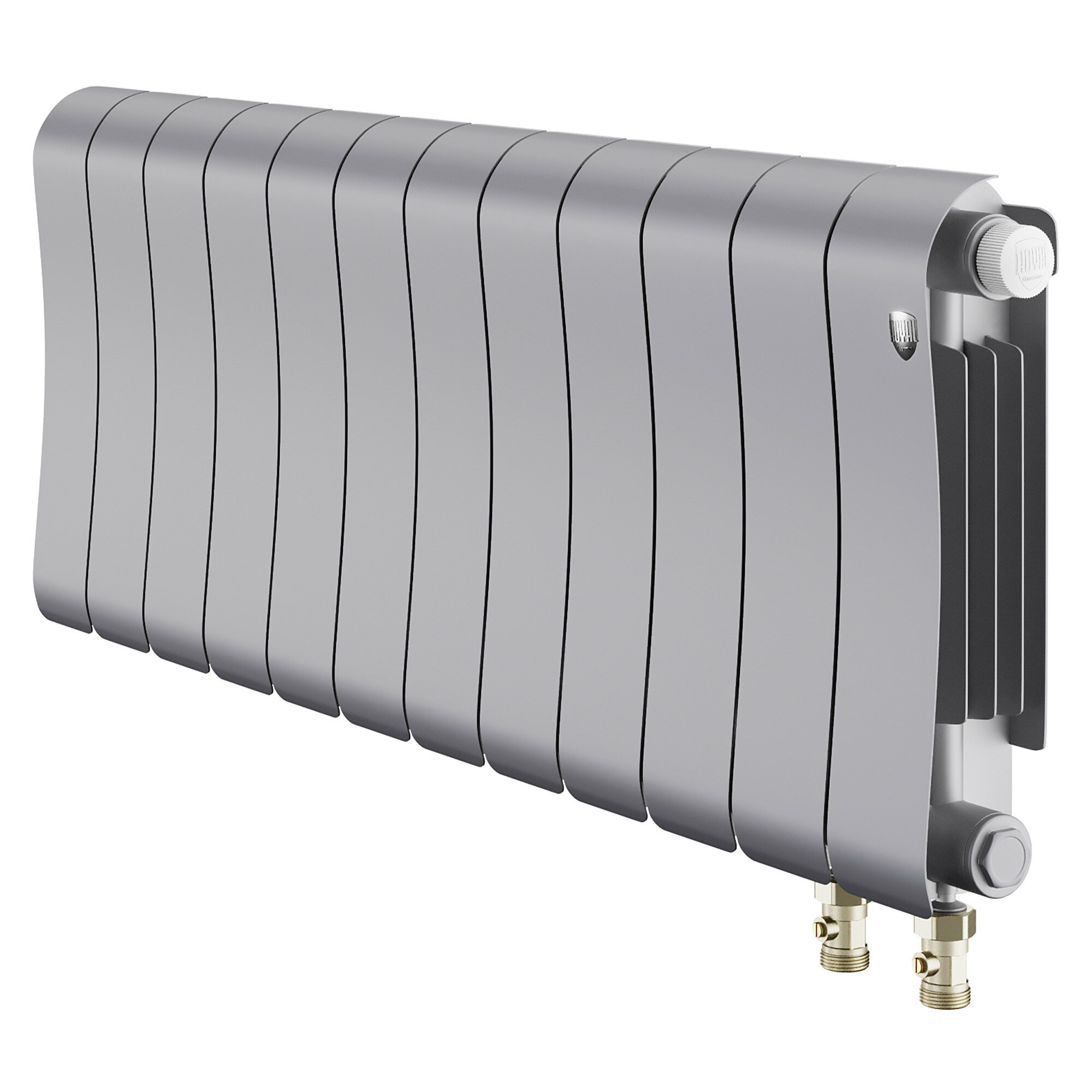 Радиатор биметаллический Royal Thermo Infinity 300 Silver Satin VR80 - 12 секц.