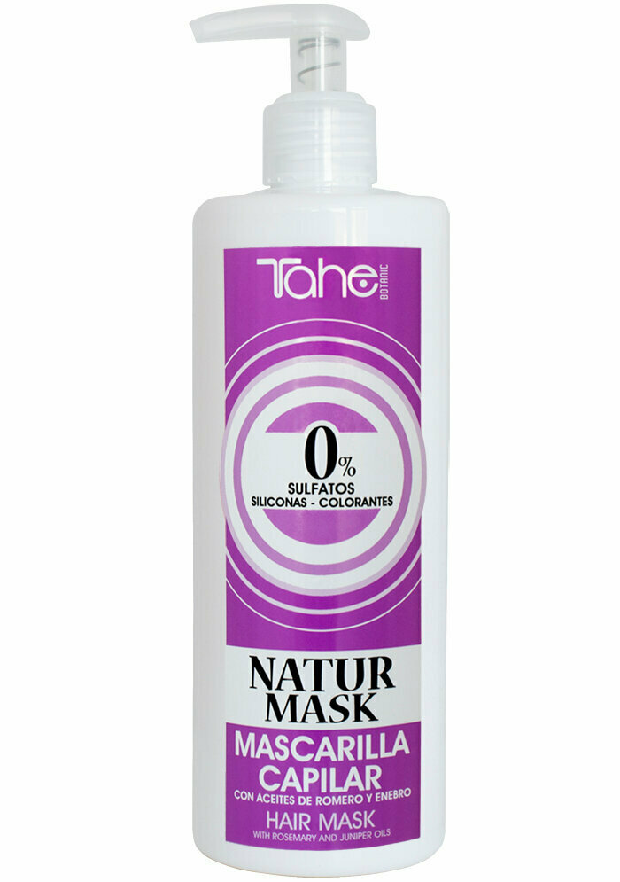 Tahe NATUR MASK SULPHATES FREE Бессульфатная маска для глубокого питания и восстановления структуры волос 400 мл.