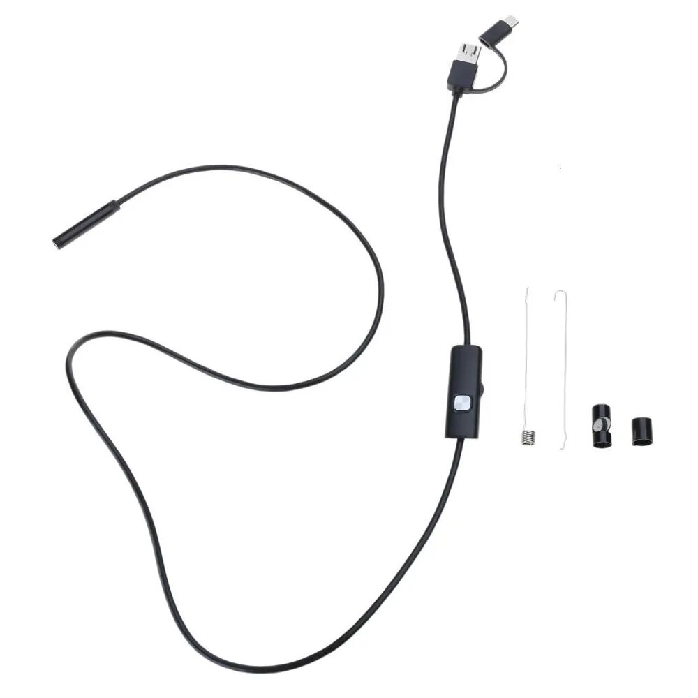 USB-эндоскоп для смартфона, 1 метр - Мягкий шнур