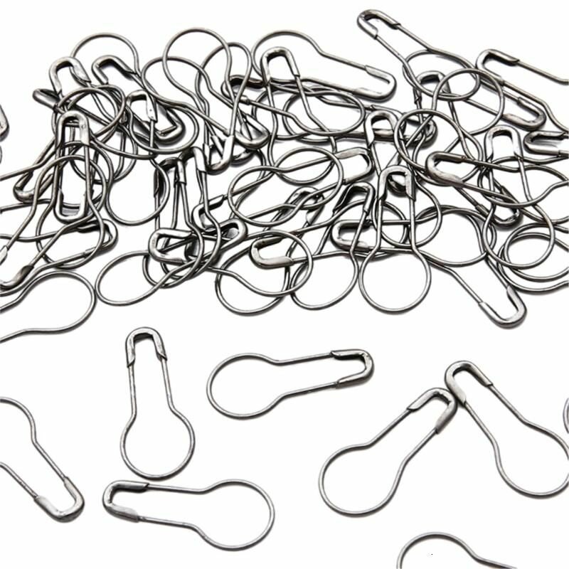 100 шт. цветных булавок-маркёров для вязания, пистолет черный