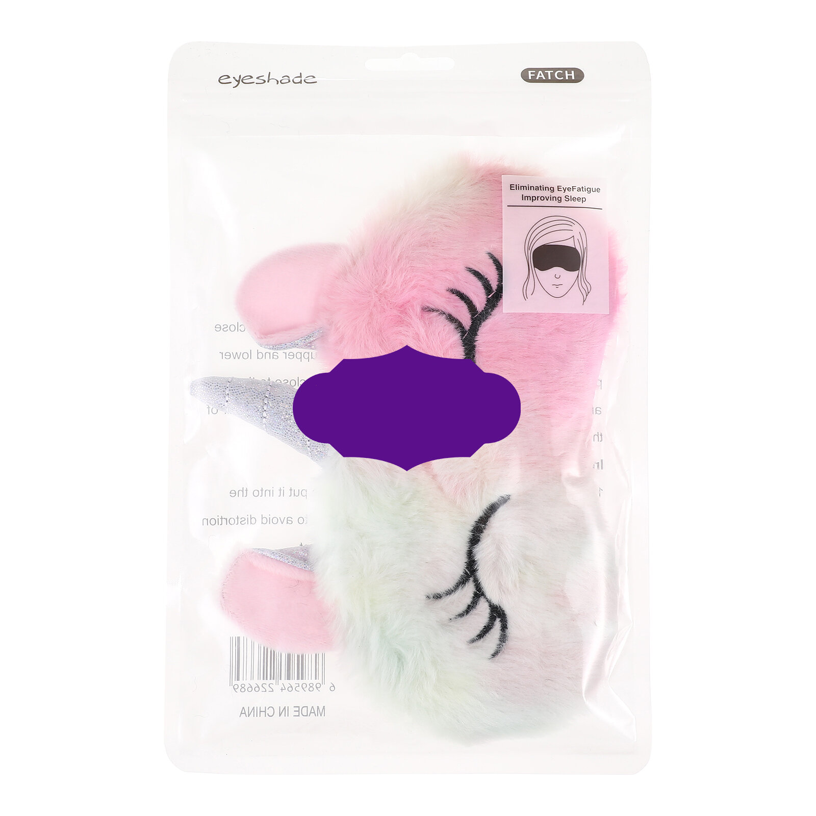 Маска для глаз Frcolor «Единорог с мороженым» (случайный цвет)