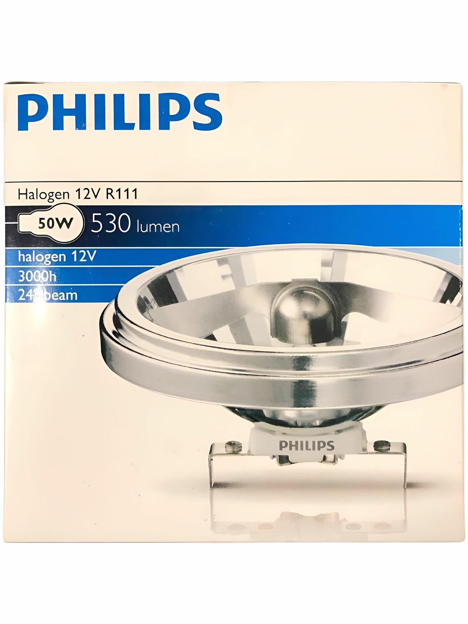 Лампа Philips Halospot 111 50W 12V G53 24 градуса