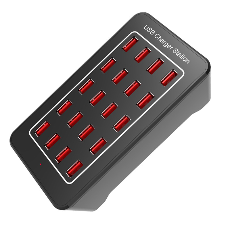 Зарядная станция PALMEXX YFY-A73 20*USB (5V-2.4A), 100W, цвет чёрный