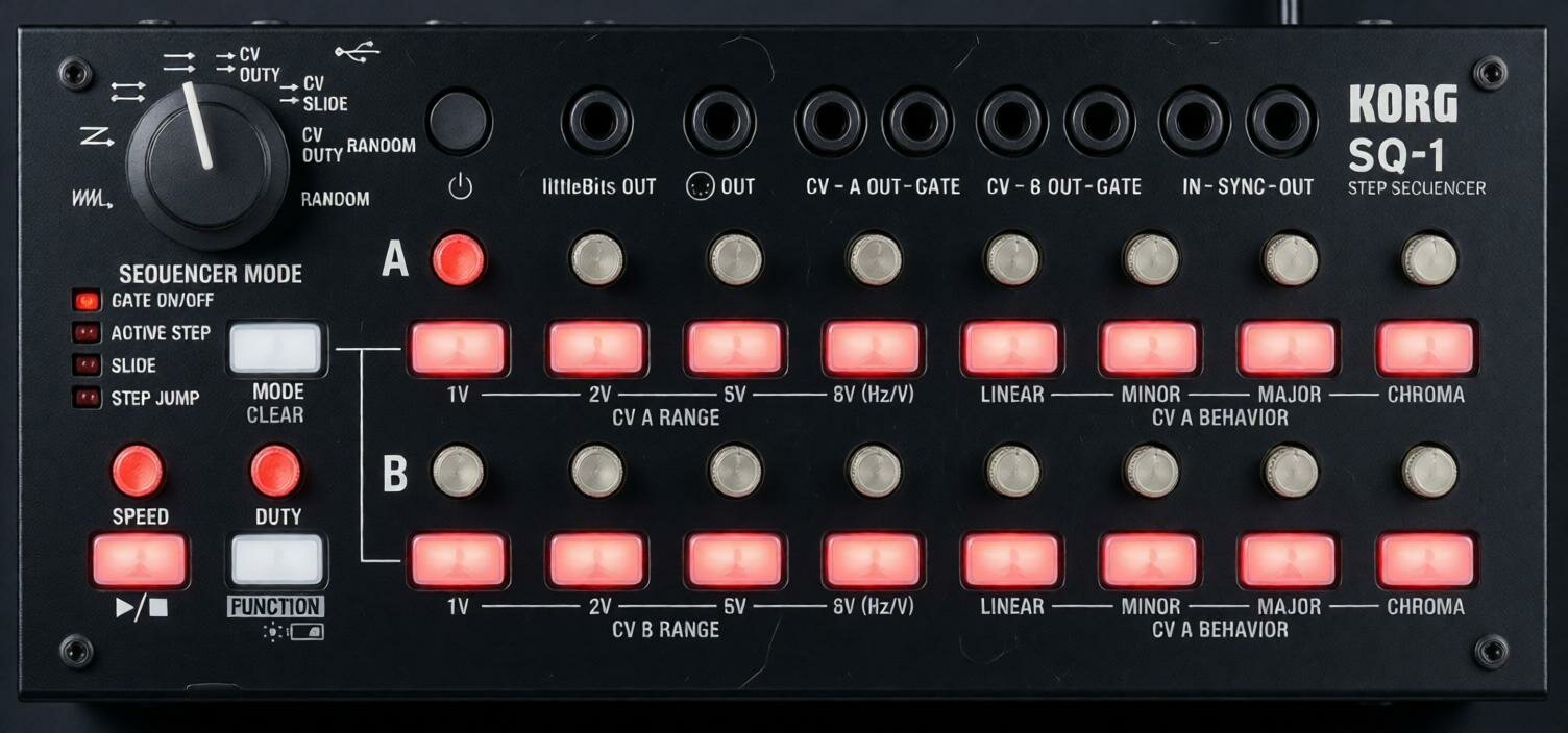 Грувбокс KORG SQ-1 секвенсор для аналоговых синтезаторов, компактный, черный