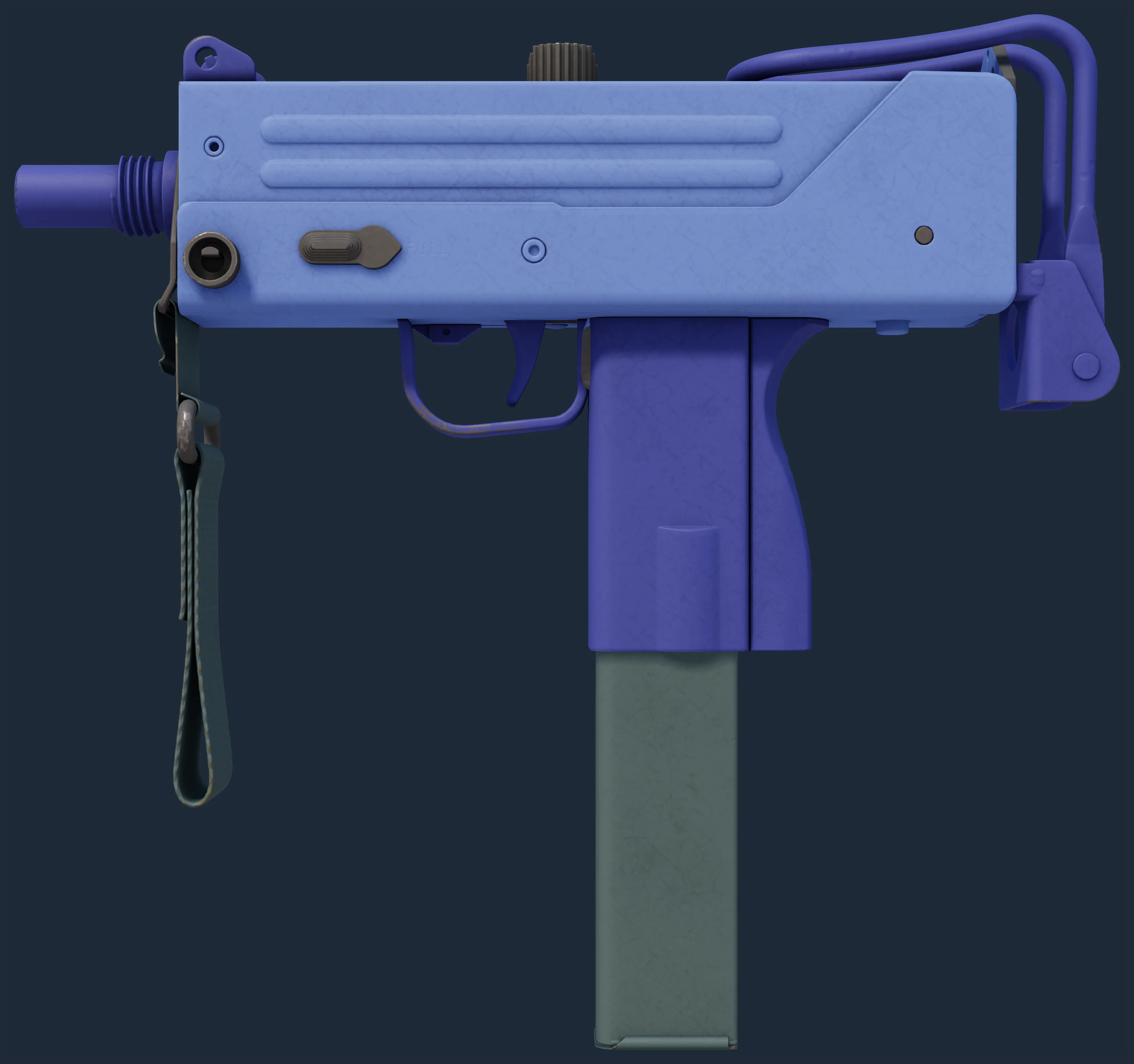 MAC-10 | Индиго (Поношенное) Скины CS2 с быстрой автовыдачей steam trade