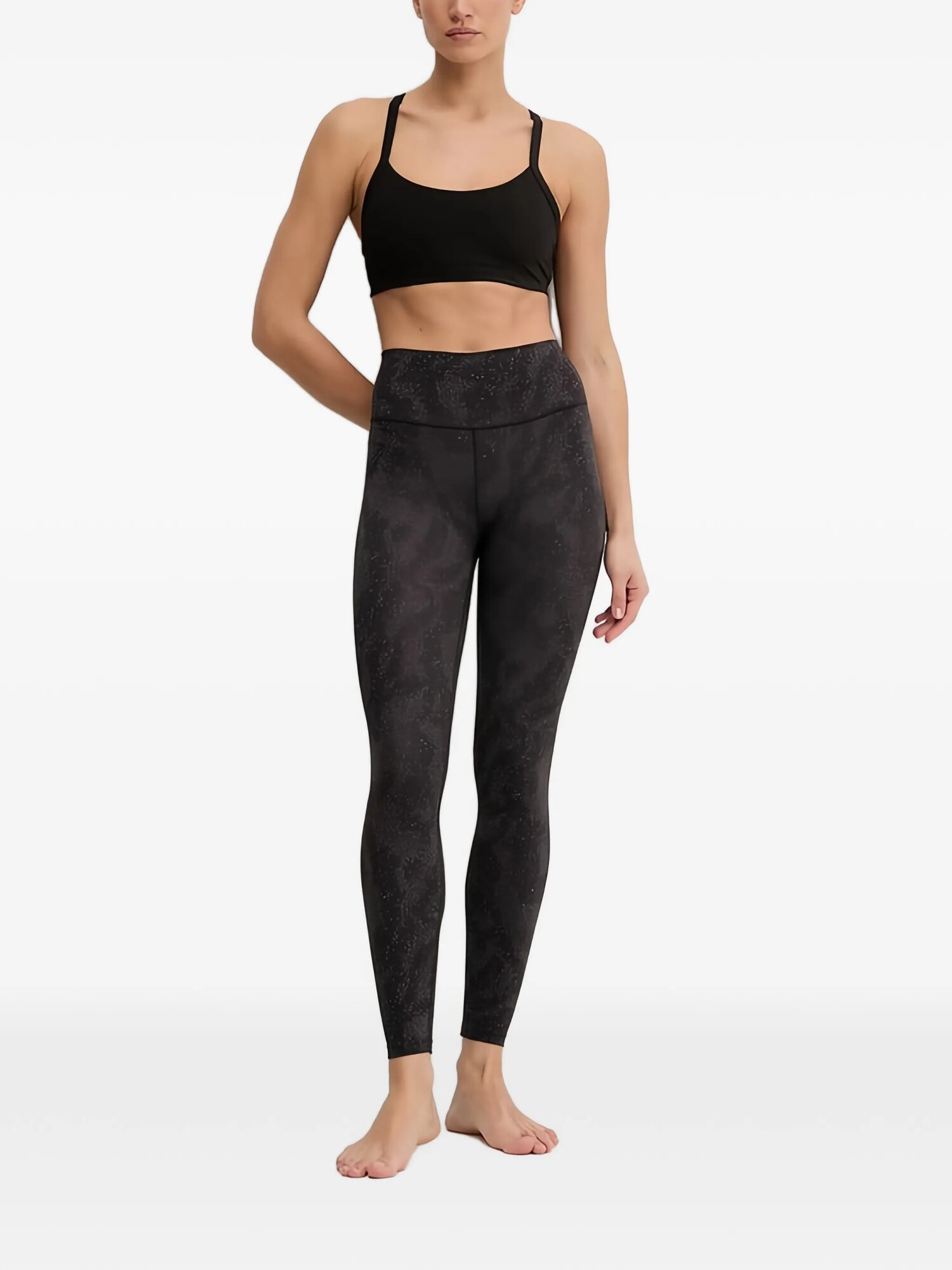 Легинсы adidas Logo print leggings, размер 4 UK, black/black — фото 1