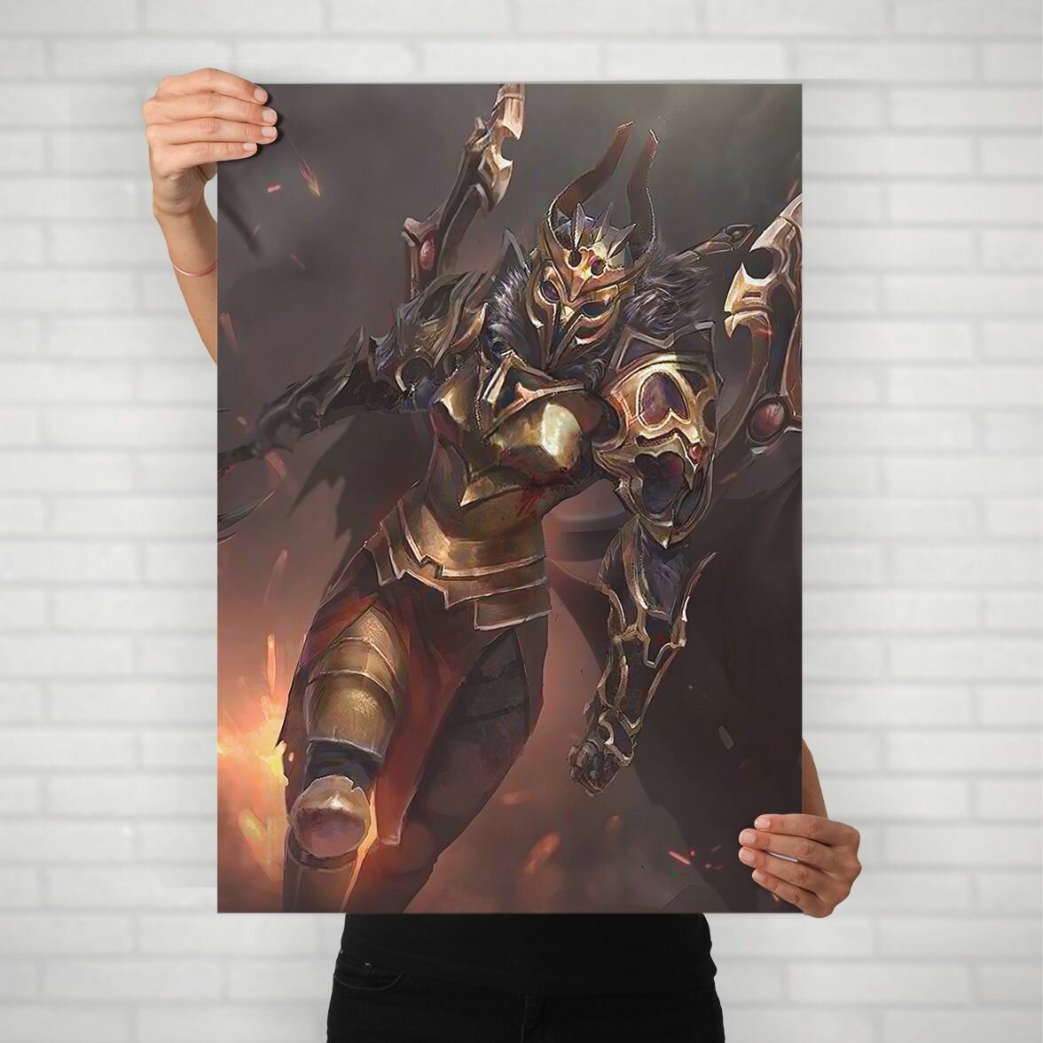 Плакат на стену для интерьера Dota 2 (Legion Commander 6) - Постер по игре формата A2 (42х60 см)