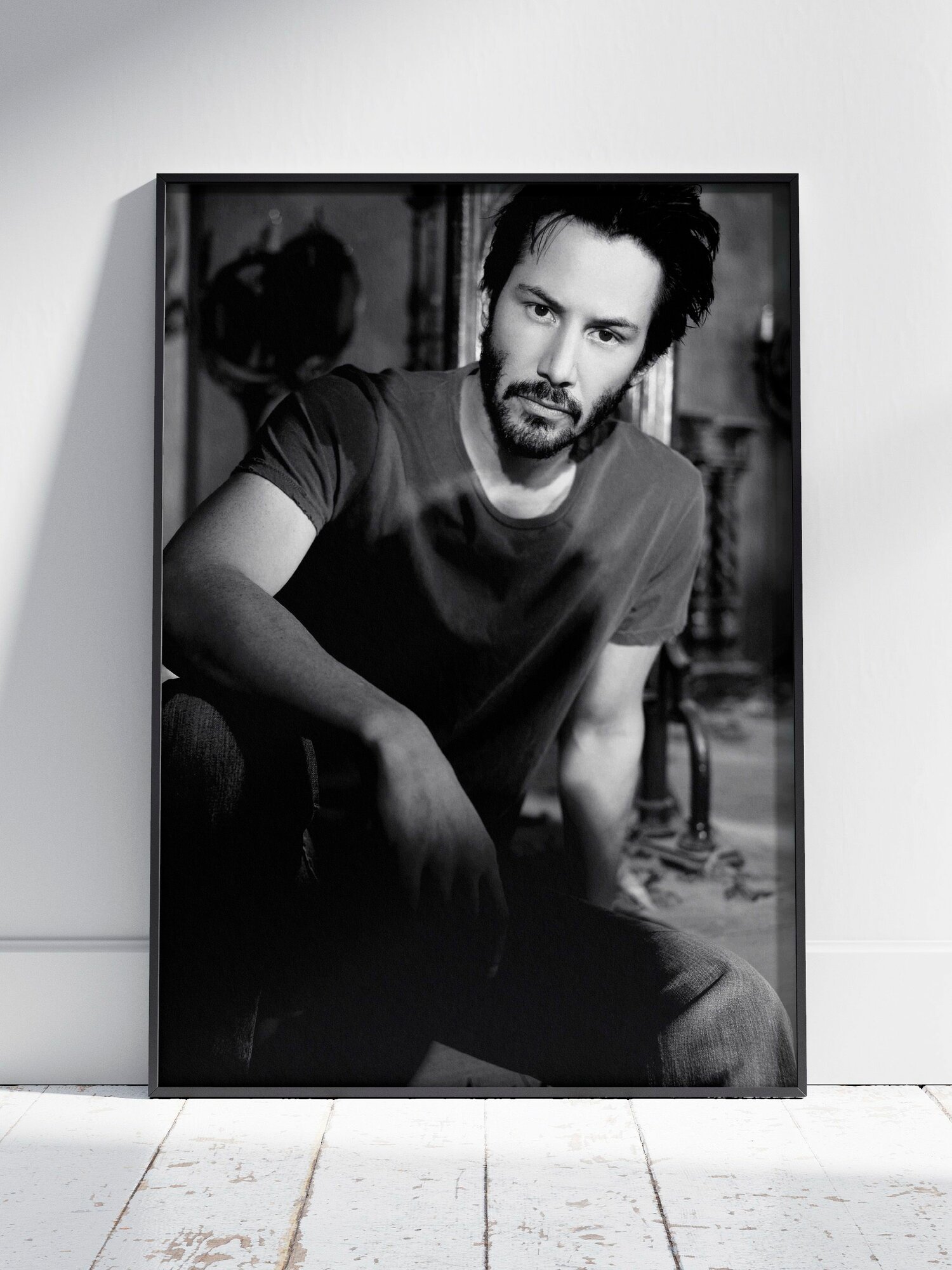 Плакат на стену для интерьера Киану Ривз (Keanu Reeves 28) - Постер по актеру фильма, кино, сериала формата A4 (21x30 см)