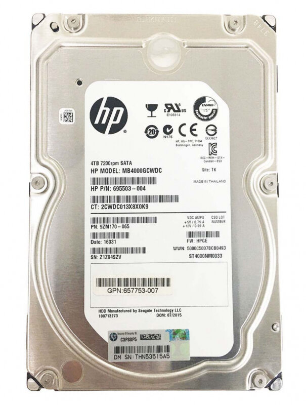 Жесткий диск HP 801925-001 4Tb SATAIII 3,5" HDD