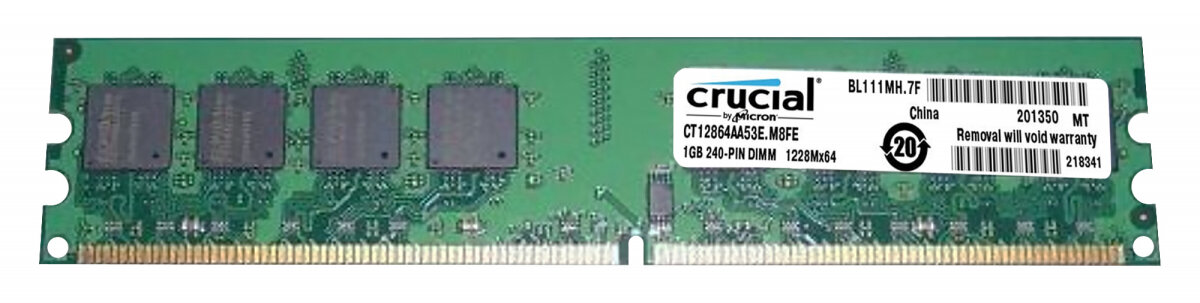 Оперативная память Crucial CT12864AA53E. M8FE DDRII 1Gb