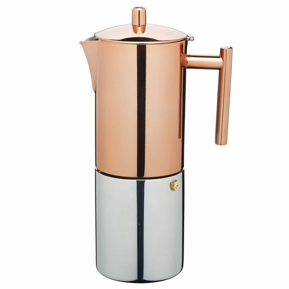 Кофеварка гейзерная La Cafetiere Copper Espresso Coffee Maker Stainless Steel LCCOF10CUP