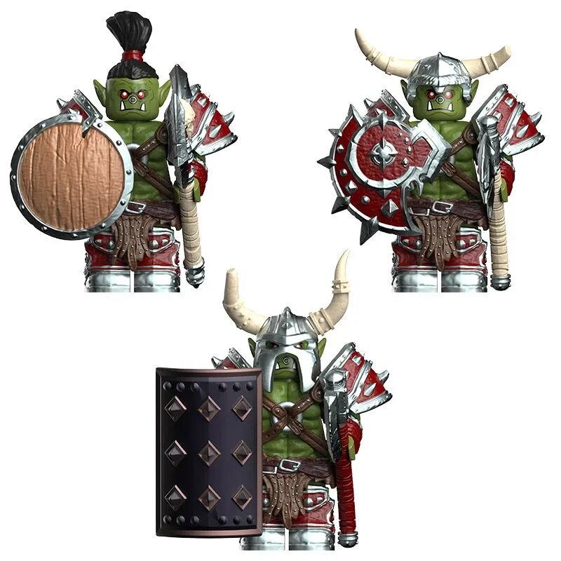 Набор минифигурки Мир Варкрафта ( World of Warcraft)/ The Horde ORC, совместимы с конструкторами (4.5см, пакет)/DT8905